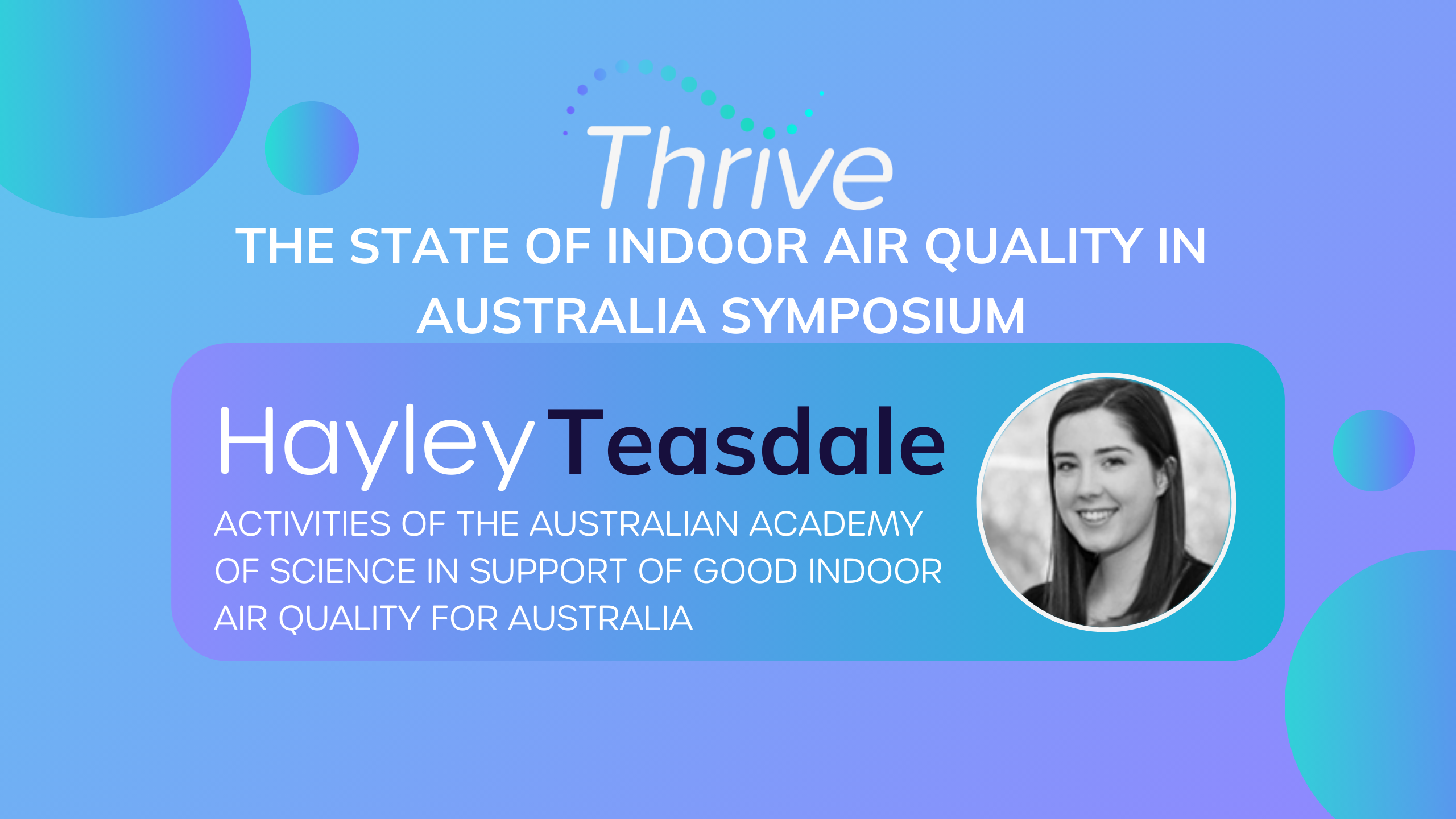 "Activities the Australian Academy of Science in support of good indoor ...