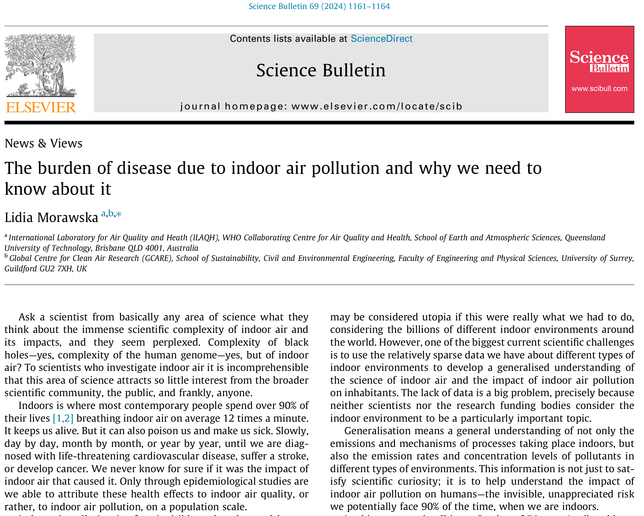 The burden of disease due to indoor air pollution and why we need to ...